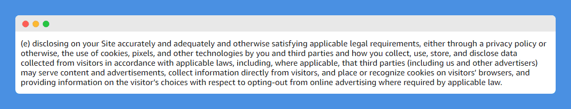 Privacy Policy for Amazon Affiliates [The Correct Way to Do it]