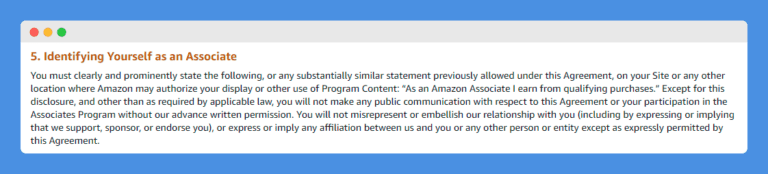 Amazon Affiliate Disclosure [Here's How to Write it Correctly]