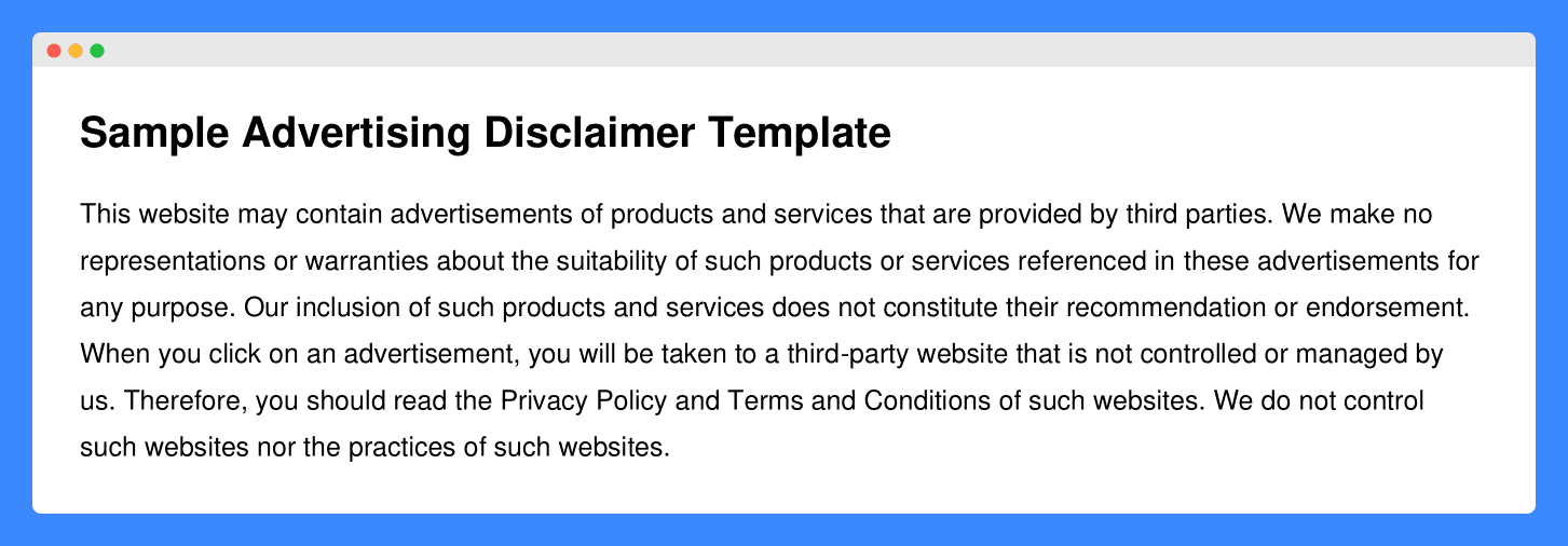 Advertising Disclaimer That Works [Free Template]