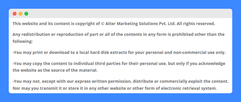 Copyright Disclaimer: Free Template, Examples & Rules